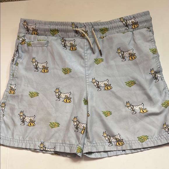 Goat Usa | Swim | Goat Usa Money Gold Dollar Bills Light Blue Swim ...